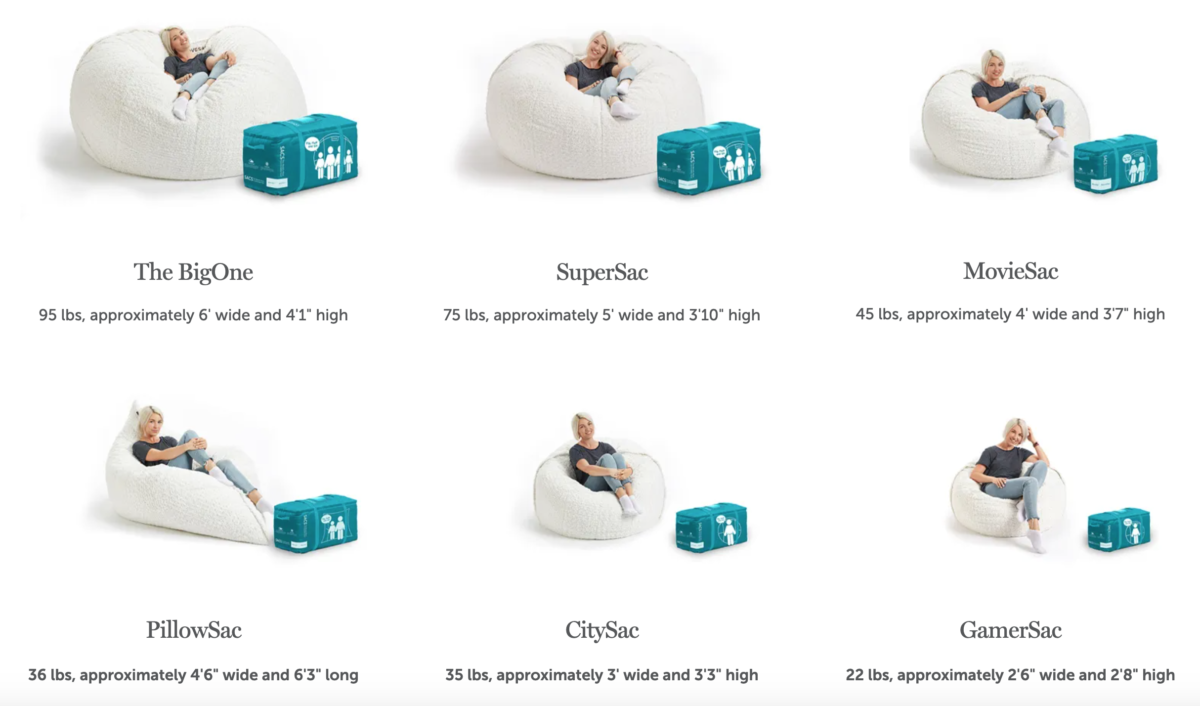 Lovesac-Sizes - Change-Diapers.com, Kids & Cloth Diapers & Going Green Lovesac-Sizes - Change-Diapers.com, Kids & Cloth Diapers & Going Green